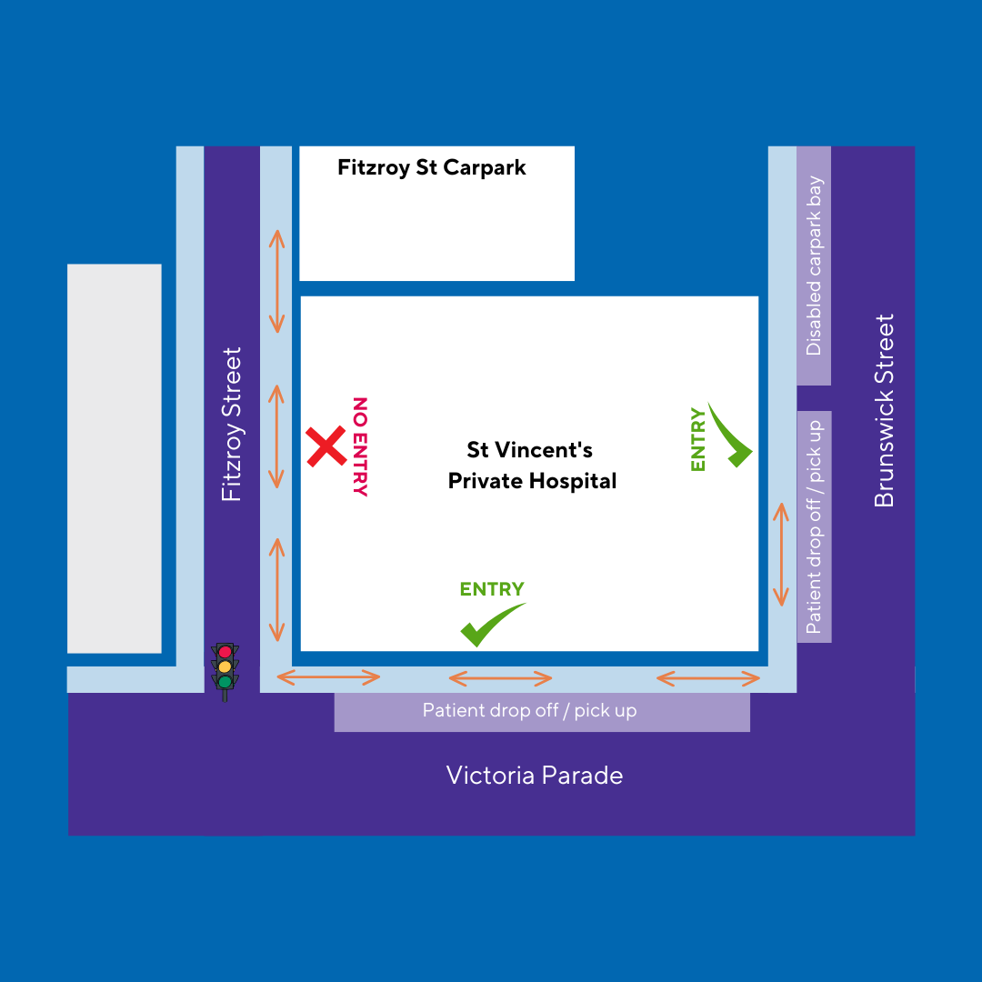 Getting Here | St Vincent's Private Hospital Fitzroy