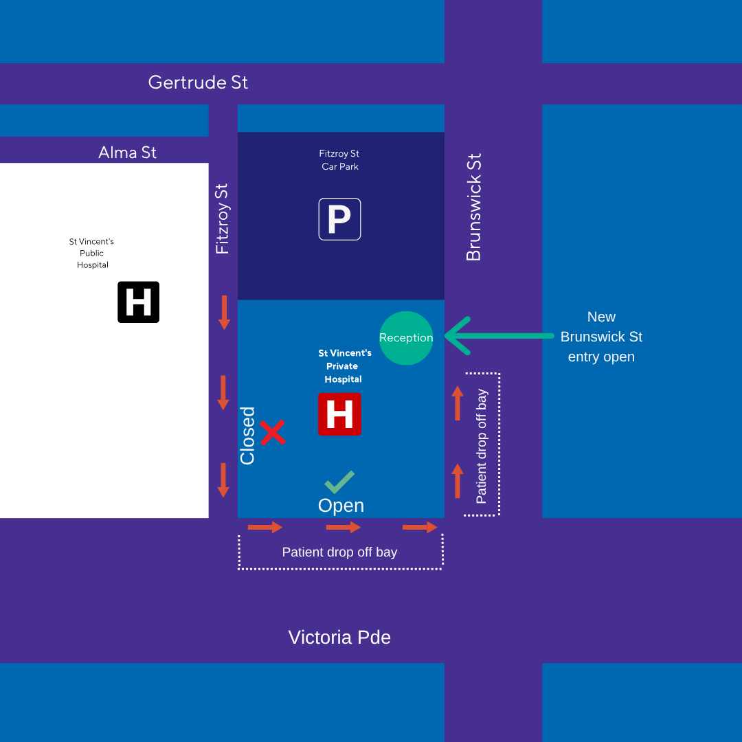 Getting Here | St Vincent's Private Hospital Fitzroy