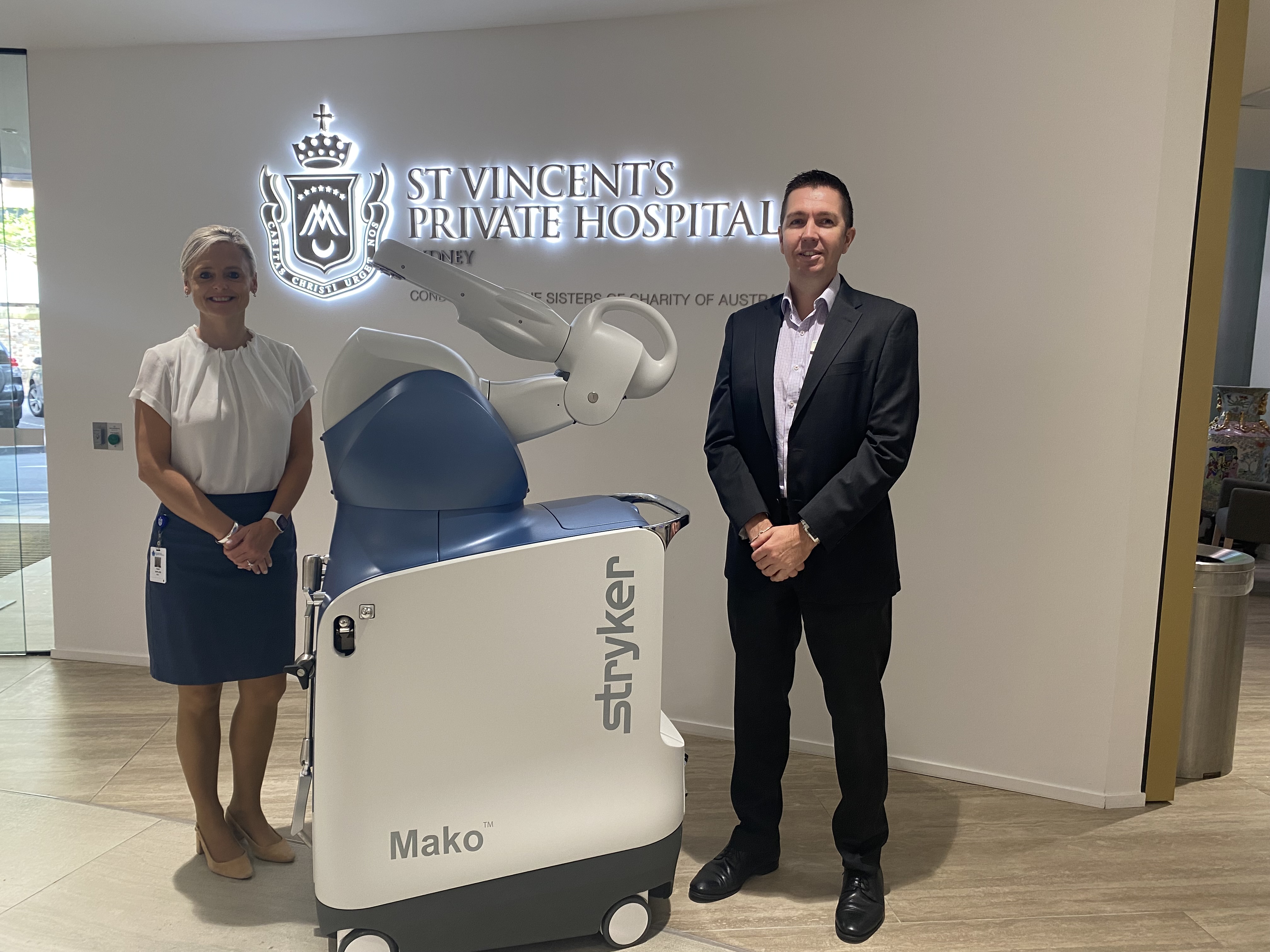 Mako Robot arrives at St Vincent’s Private Hospital Sydney